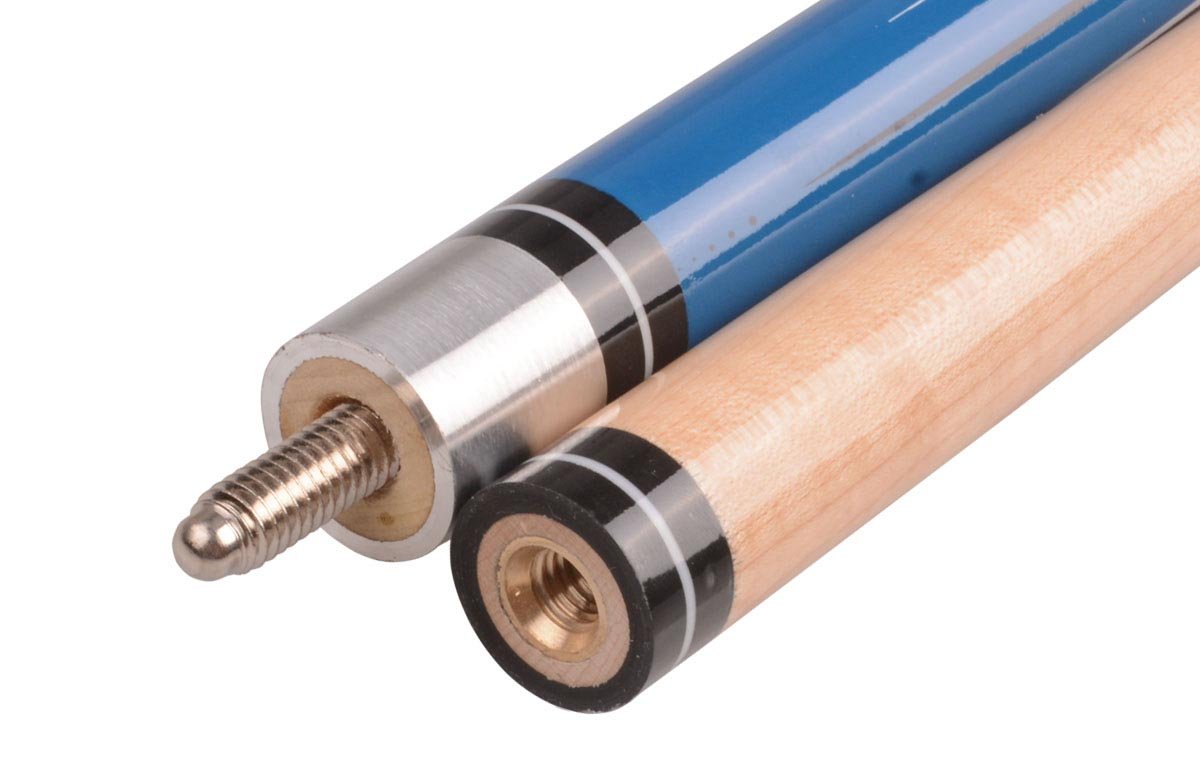 AB EARTH Set of 4 House Pool Cues Screw on Tips 57" Billiard Bar Pub P